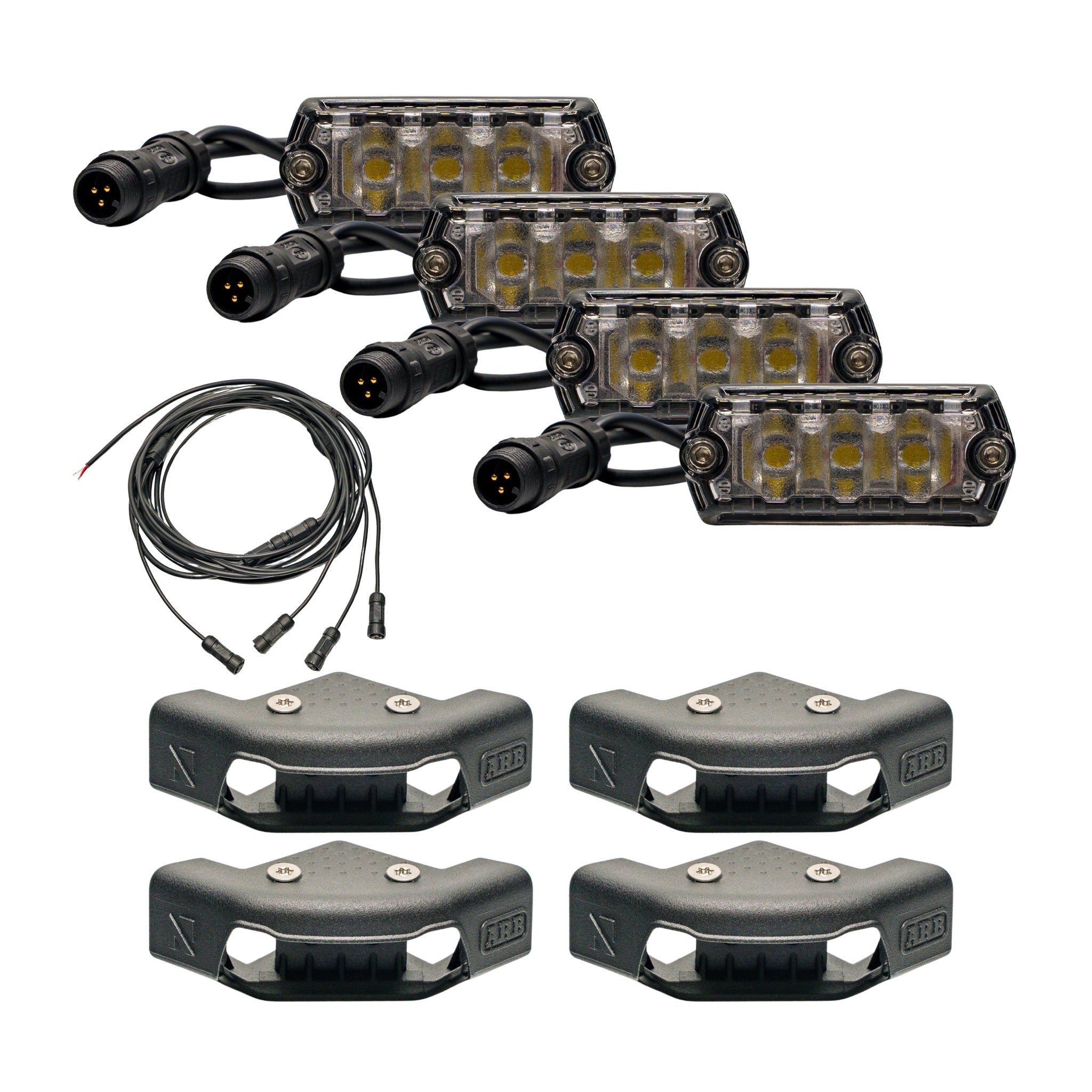 Nacho Offroad Technology NANO Scene Light Cap Kit for ARB Base Rack Mo ...