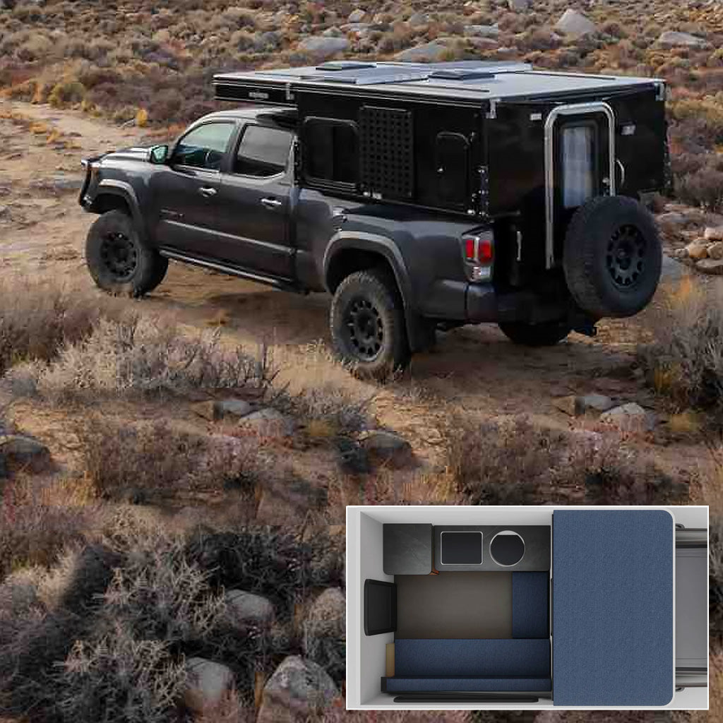 Coming in April: 2026 FLEET Four Wheel Camper with Rollover Couch Floo ...